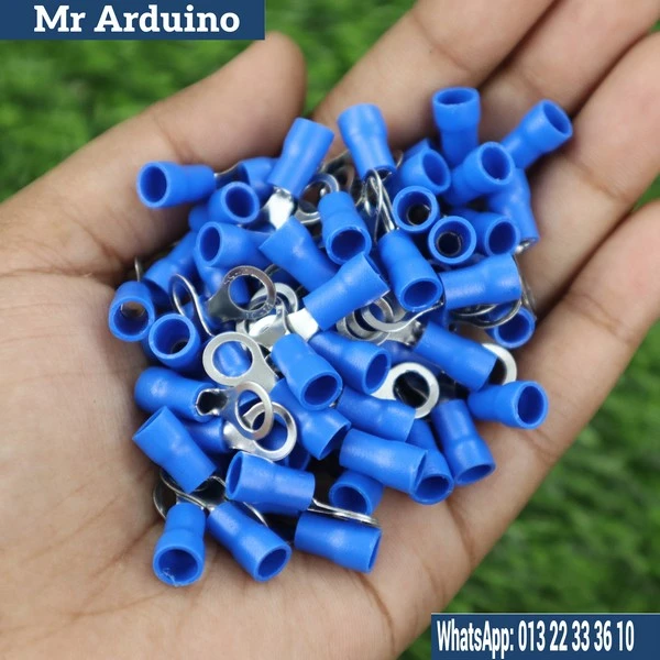 Ring Terminal Cable Connector Blue 16-14 By 1.5-2.5