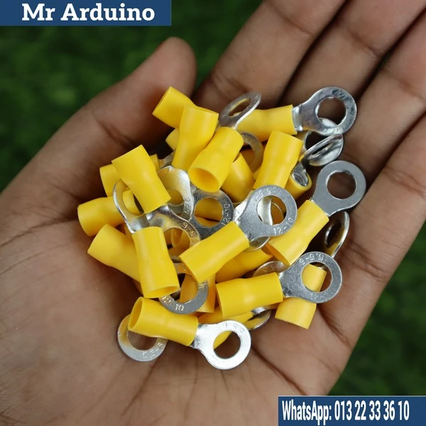 Ring Terminal Cable Connector Yellow 12-10 By 5.5-6