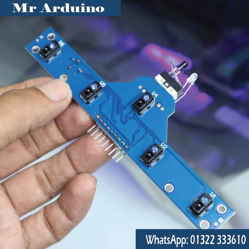 IR Sensor 5 Array with Obstacle and Bump Sensor